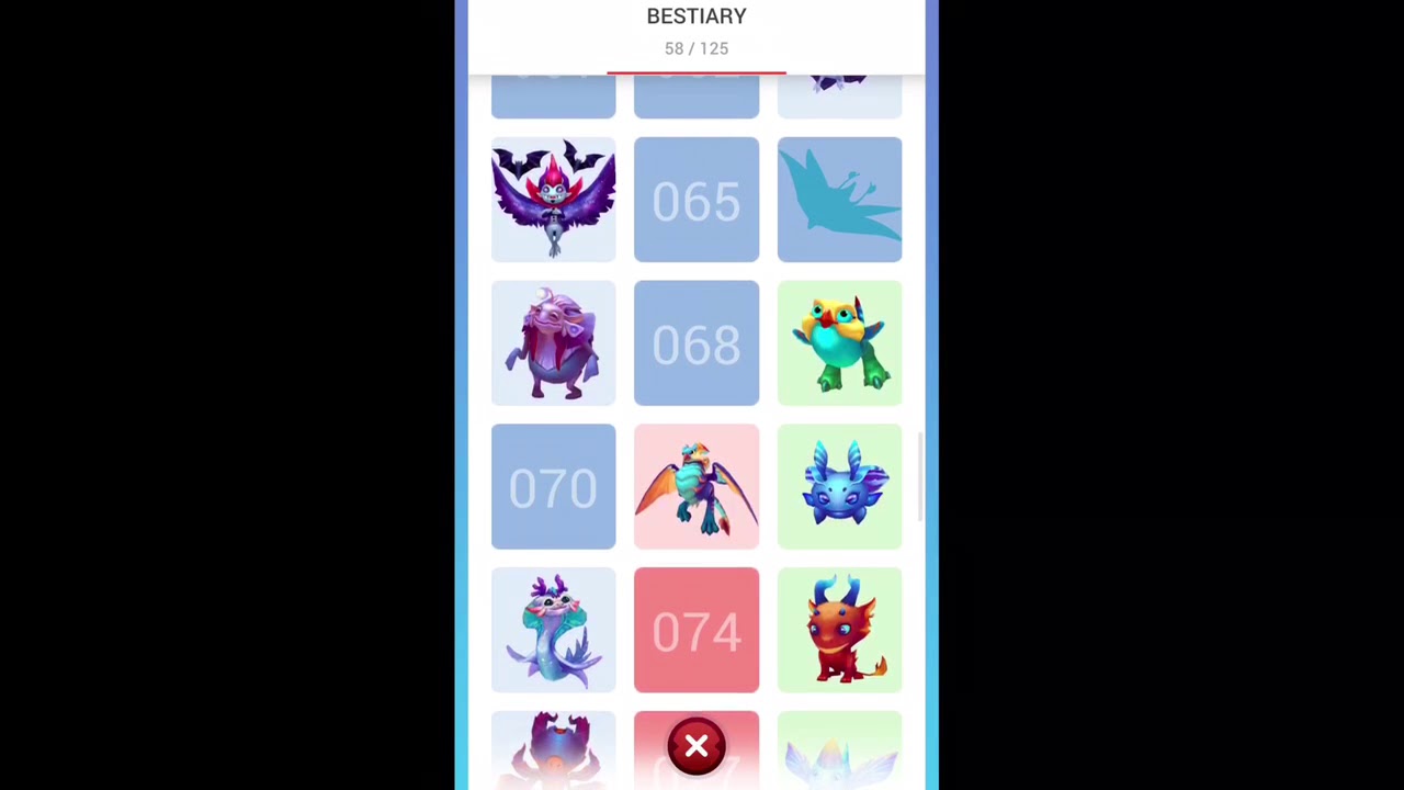 Draconius Go Favourite Creatures And All 125 Creatures!! - YouTube