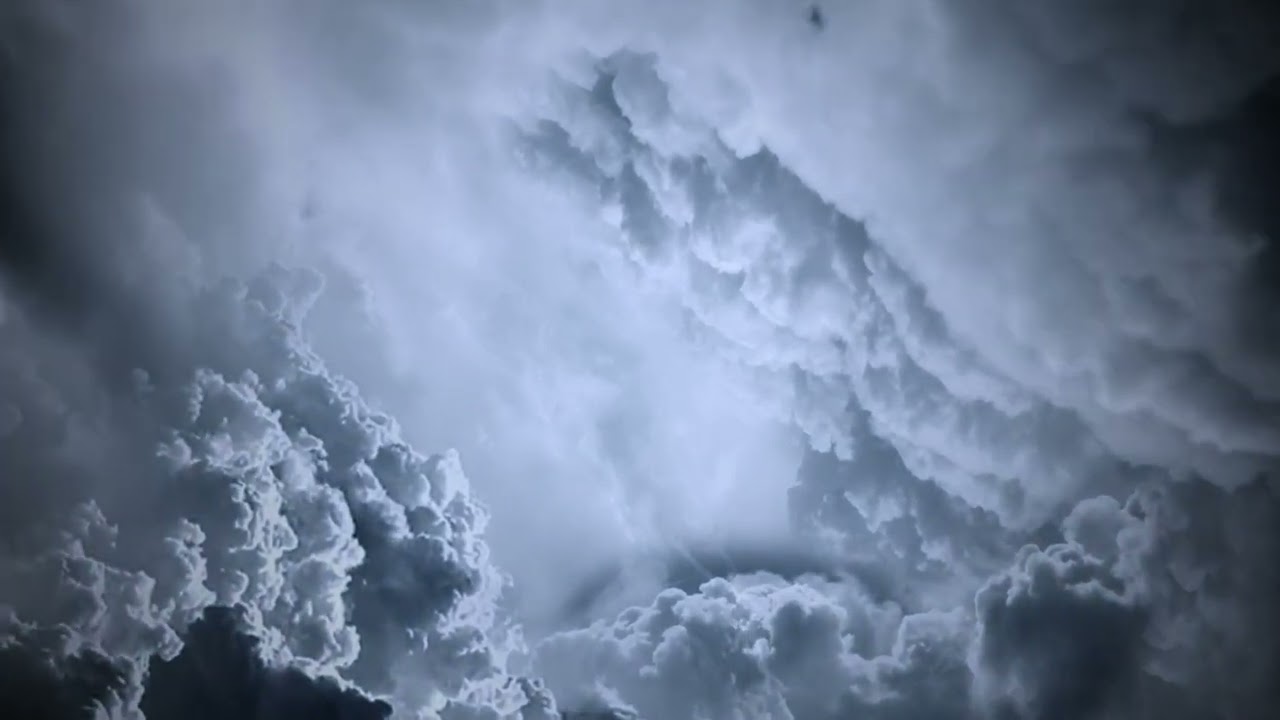 Flight Through Clouds Rotating Background - YouTube
