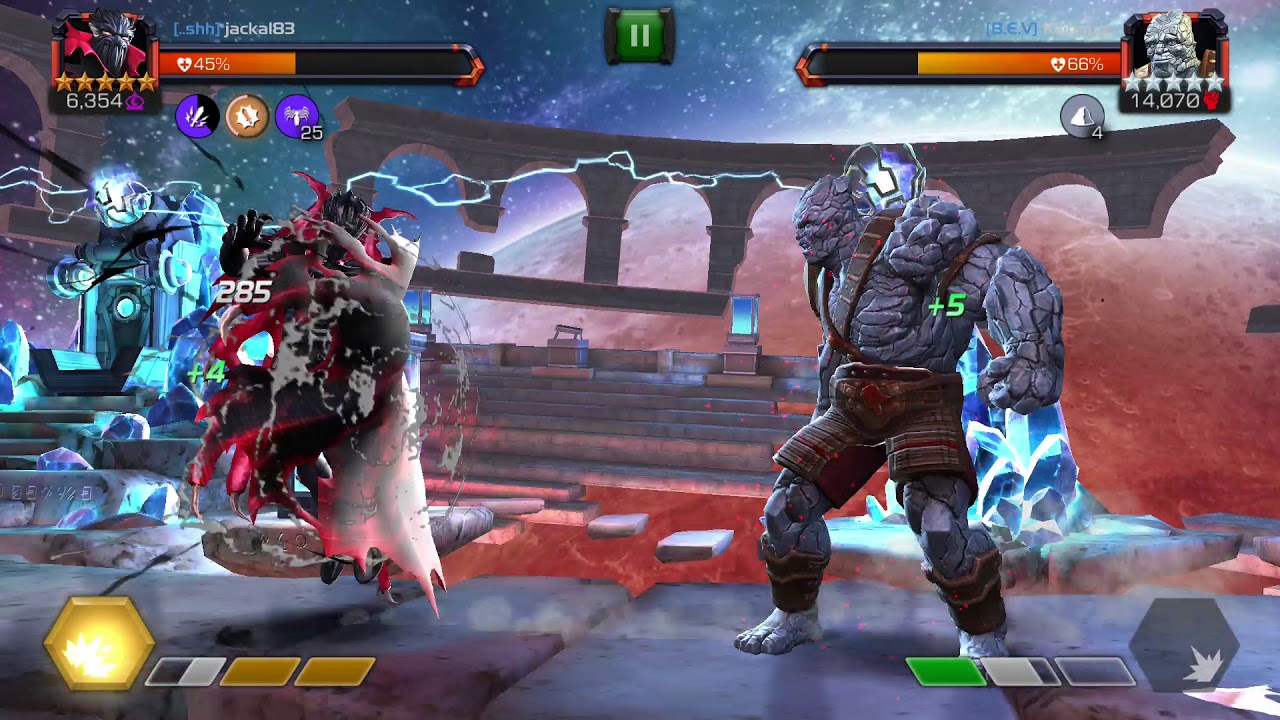 MCOC Duel - Counter- 5-star Symbiote Supreme Rank 3 vs 5-star Korg Rank ...