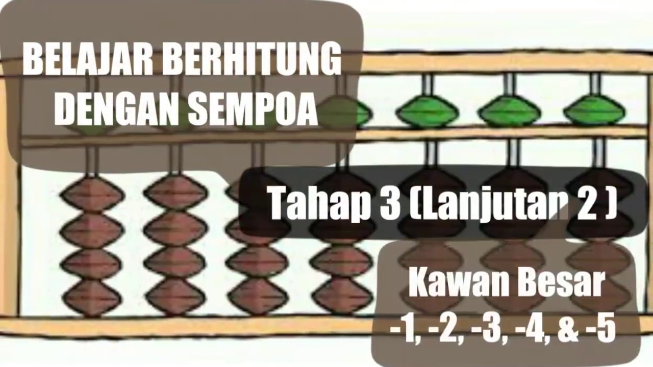 Belajar Berhitung Dengan Sempoa Tahap 3 ( Lanjutan 2 ) - YouTube