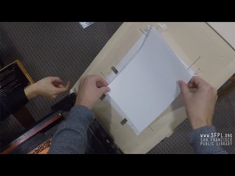 Broadside Printing at the San Francisco Public Library - YouTube