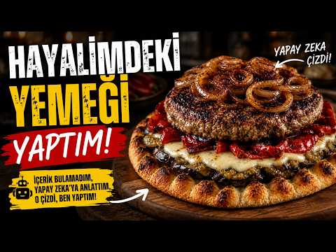 AKLIMDAKİ YEMEĞİ YAPAY ZEKA ÇİZDİ, BEN PİŞİRDİM! (Mangalda \