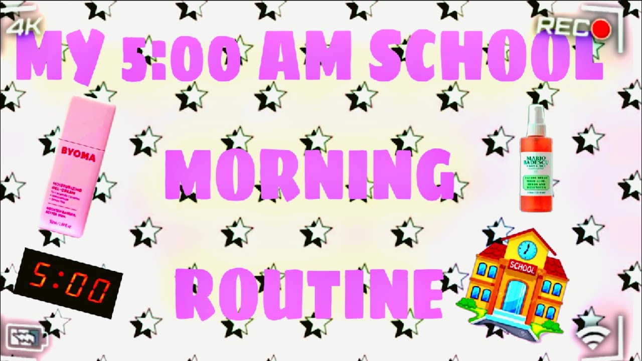 My 5:00 AM SCHOOL MORNING ROUTINE | MIDDLE SCHOOL | grwm + hygiene and ...