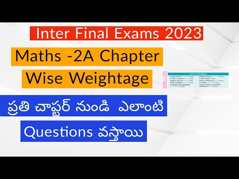 Ap Inter 2nd year maths-2A Model paper 2023 ||Inter 2nd year maths-2A ...