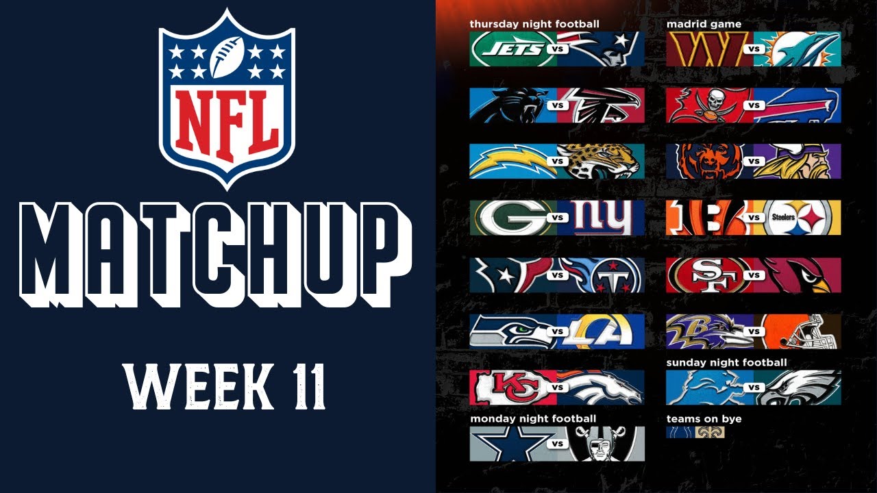 NFL Matchup Week 11 – Every Game Picked! Outright + Against the Spread ...