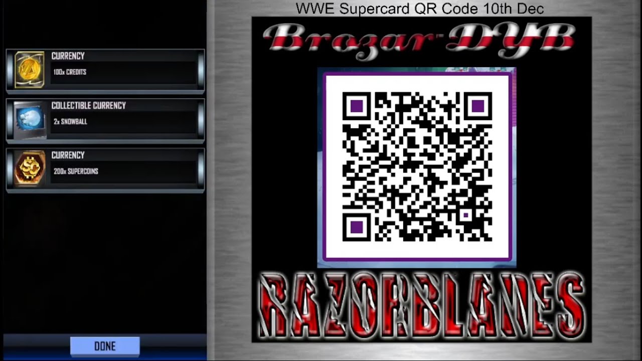 WWE Supercard - S9 QR Code 10 Dec - YouTube