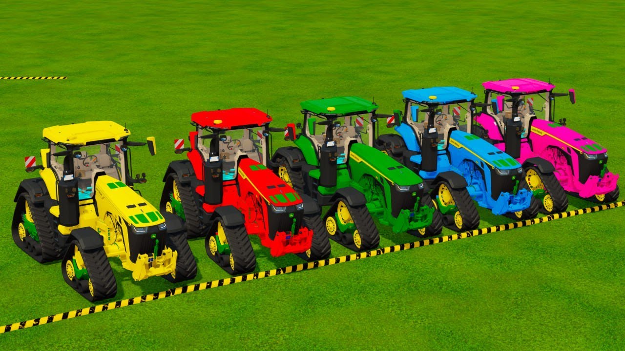 LOAD & TRANSPORTING WITH JOHN DEERE TRACTORS - Farming Simulator 22 ...