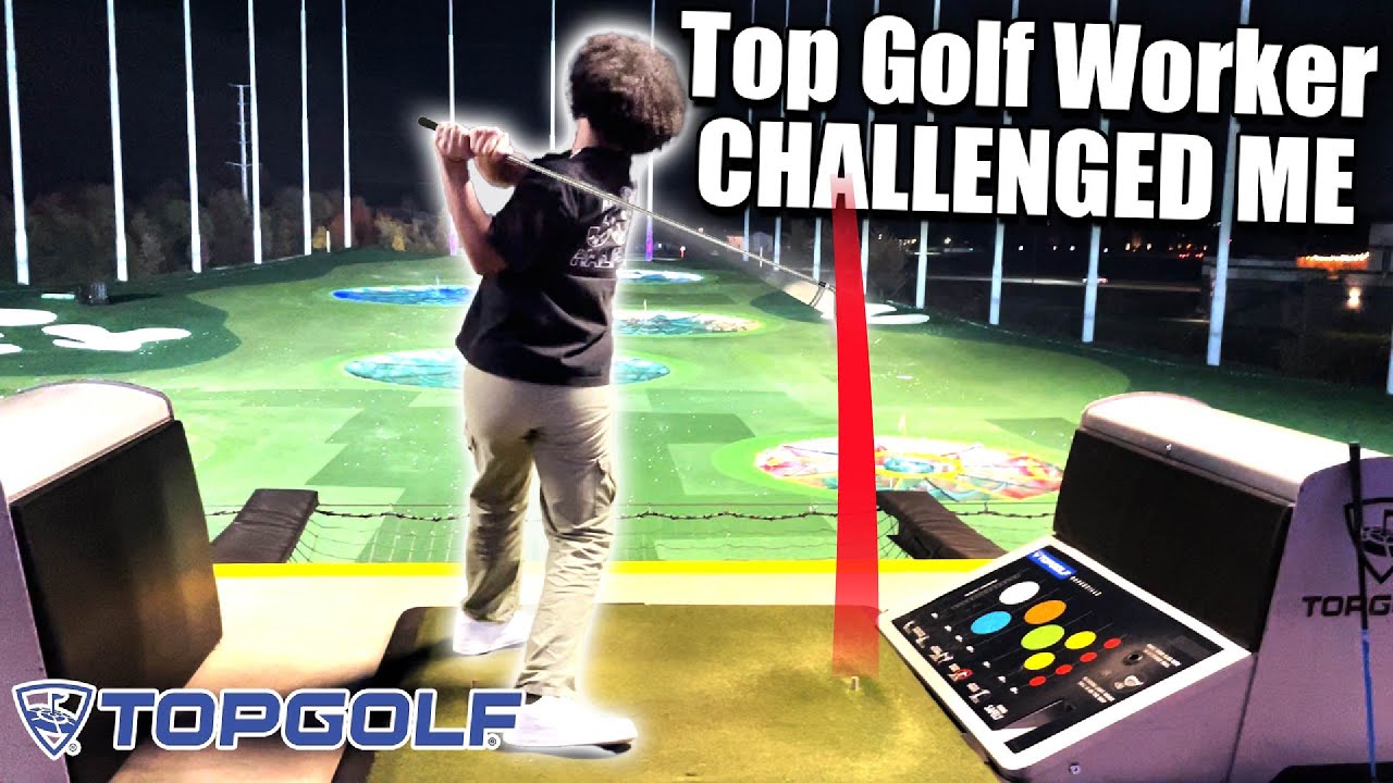 The Top Golf Worker CHALLENGED ME - YouTube