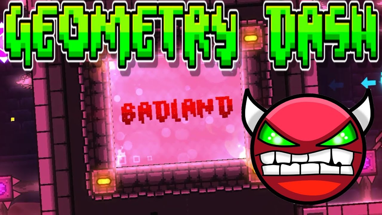 Geometry Dash - BadLand (Hard Demon) [All Coins] - YouTube