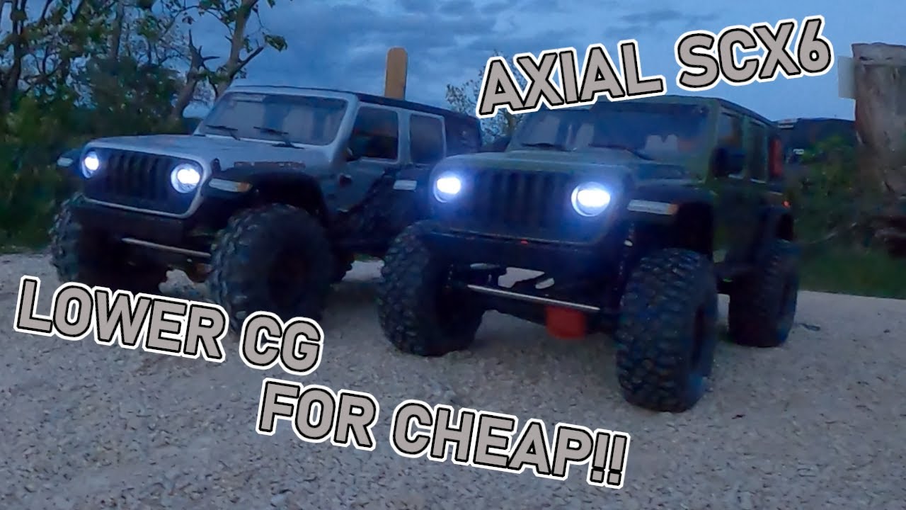 AXIAL SCX6: LOWER CENTER OF GRAVITY FOR CHEAP!! - YouTube