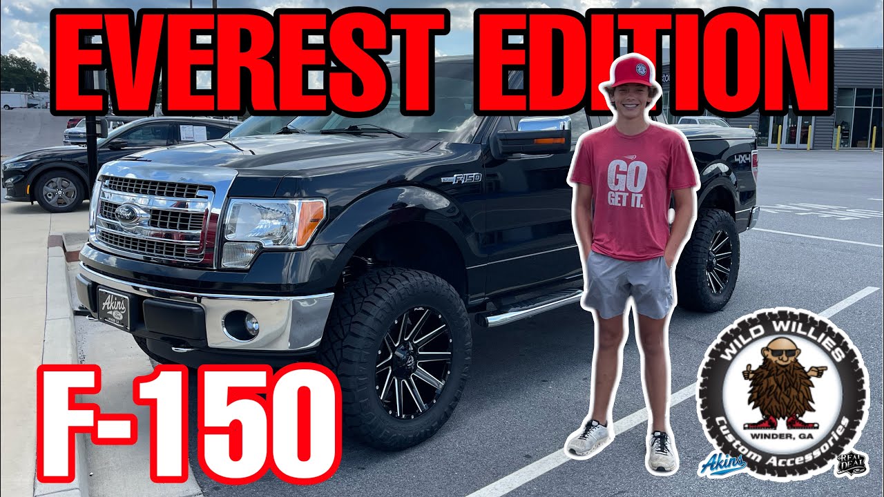 IKE's Ford F-150 EVEREST EDITION Truck 4" LIFTED on 35s - YouTube