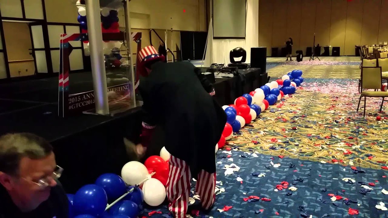 Popping Balloon Decorations at Tampa - YouTube