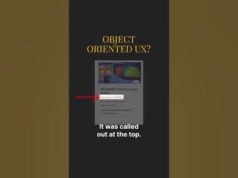 Object Oriented UX? - UX Audit Tips // #ux #userexperience - YouTube