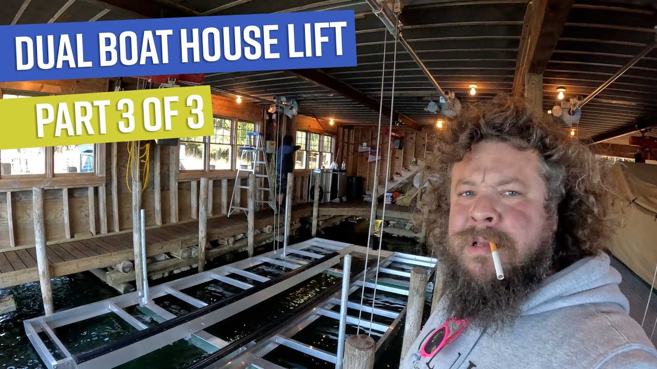 Dockman Vlog: Boat House Lift Install 3 of 3 - YouTube