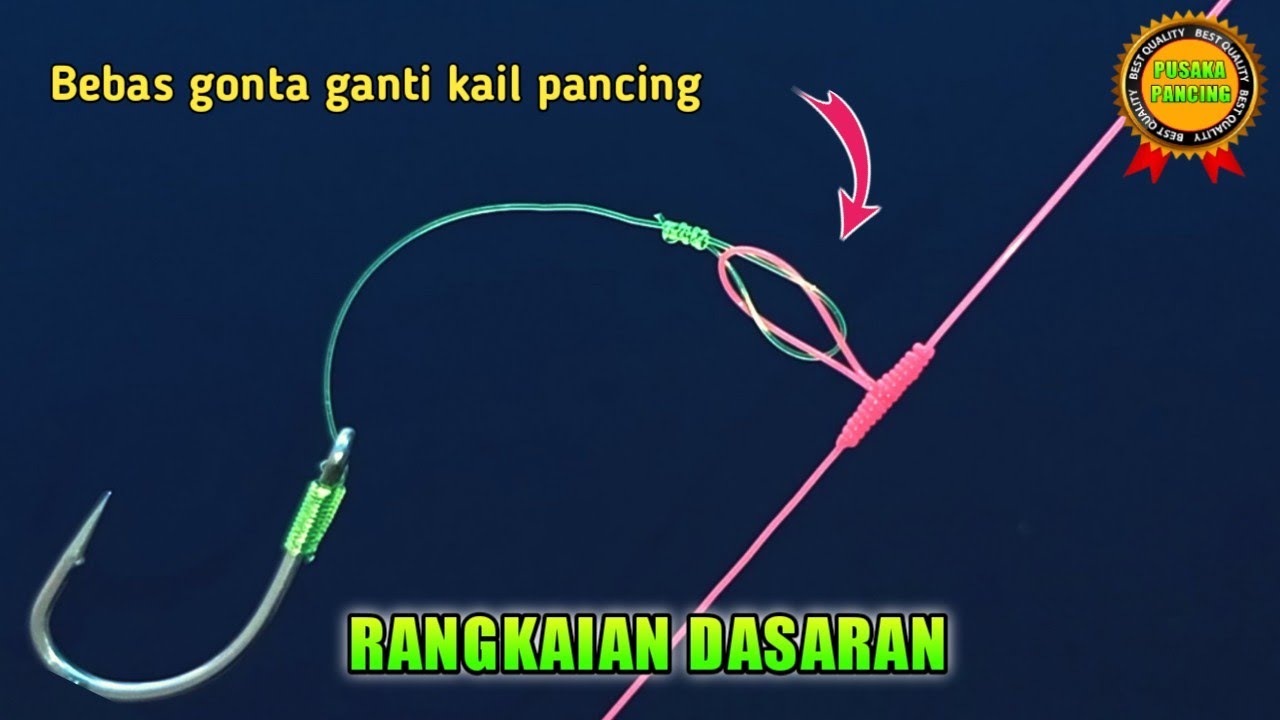 Cara membuat rangkaian pancing dasaran - YouTube