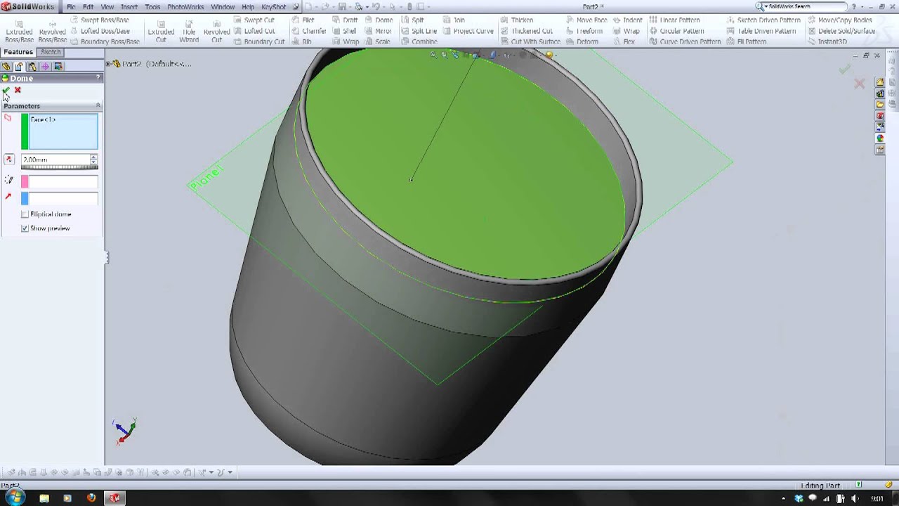 Solidworks Tutorial 1: Cup - YouTube