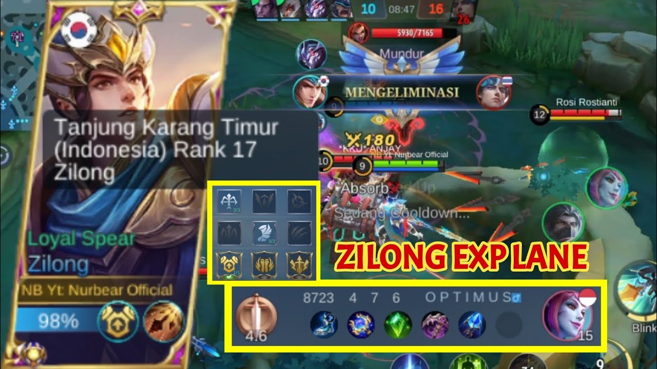 ZILONG NEW BUILD 2023 | ZILONG EXP Lane Vs HILDA - BUILD ZILONG ...