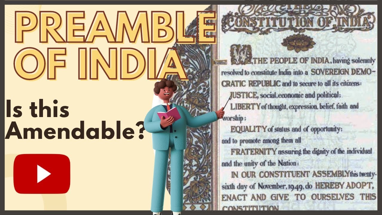 Preamble Of India । Aim & Objectives । Polity - YouTube