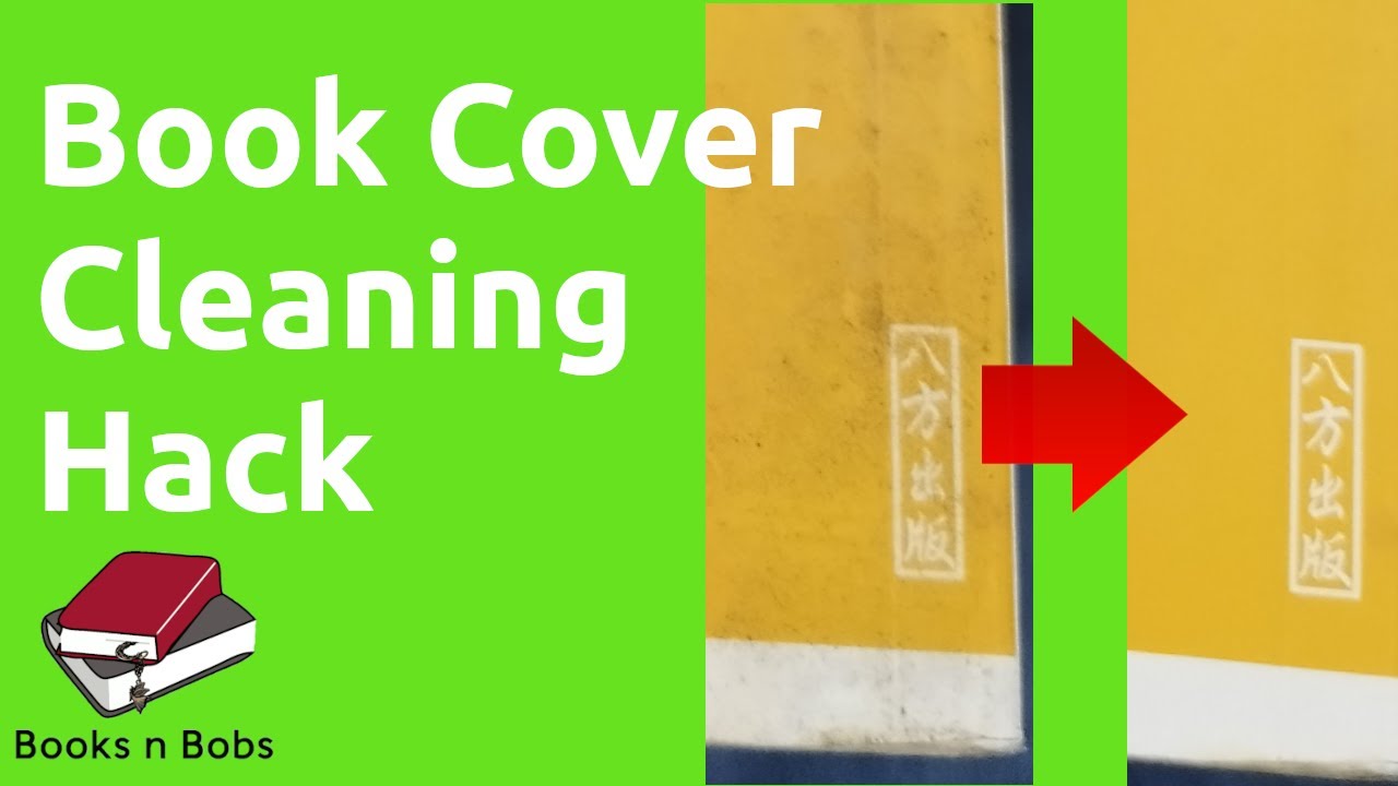 Great hack for cleaning gruby book covers - YouTube