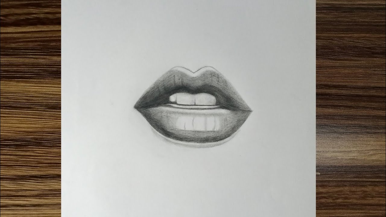 How To Draw Shade Lips Step by Step For Beginners - YouTube