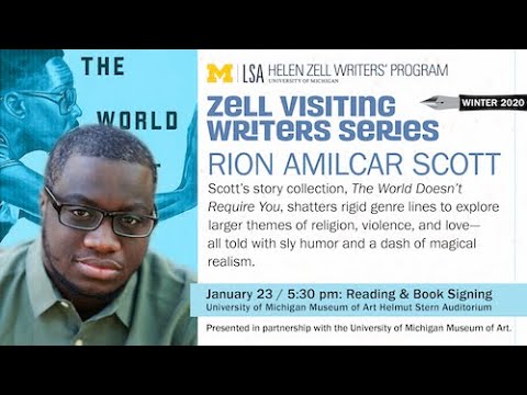 Rion Amilcar Scott (Zell Visiting Writers Series) - YouTube