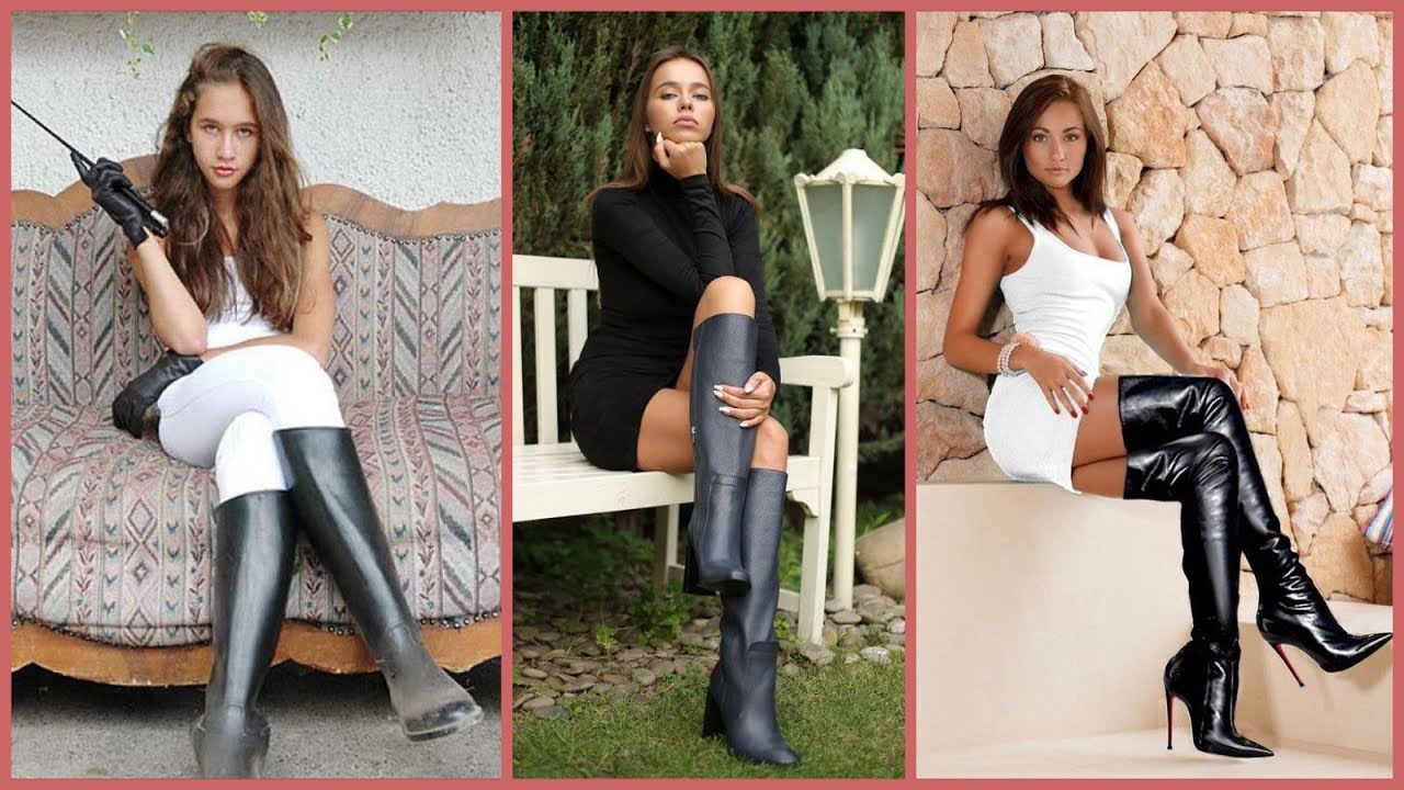 Gorgeous And Stunning Leather Long Shoes Ideas For Women's - YouTube