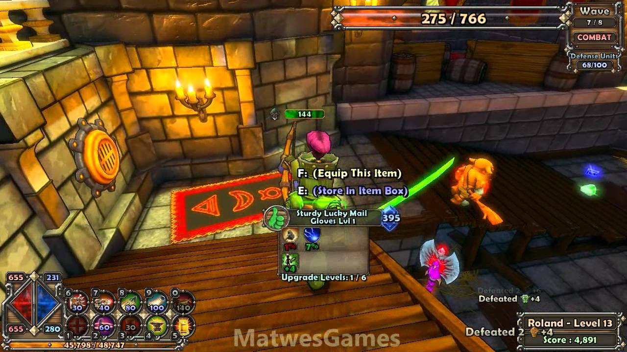 Dungeon Defenders (PC) - Multiplayer gameplay video (Squire) - YouTube