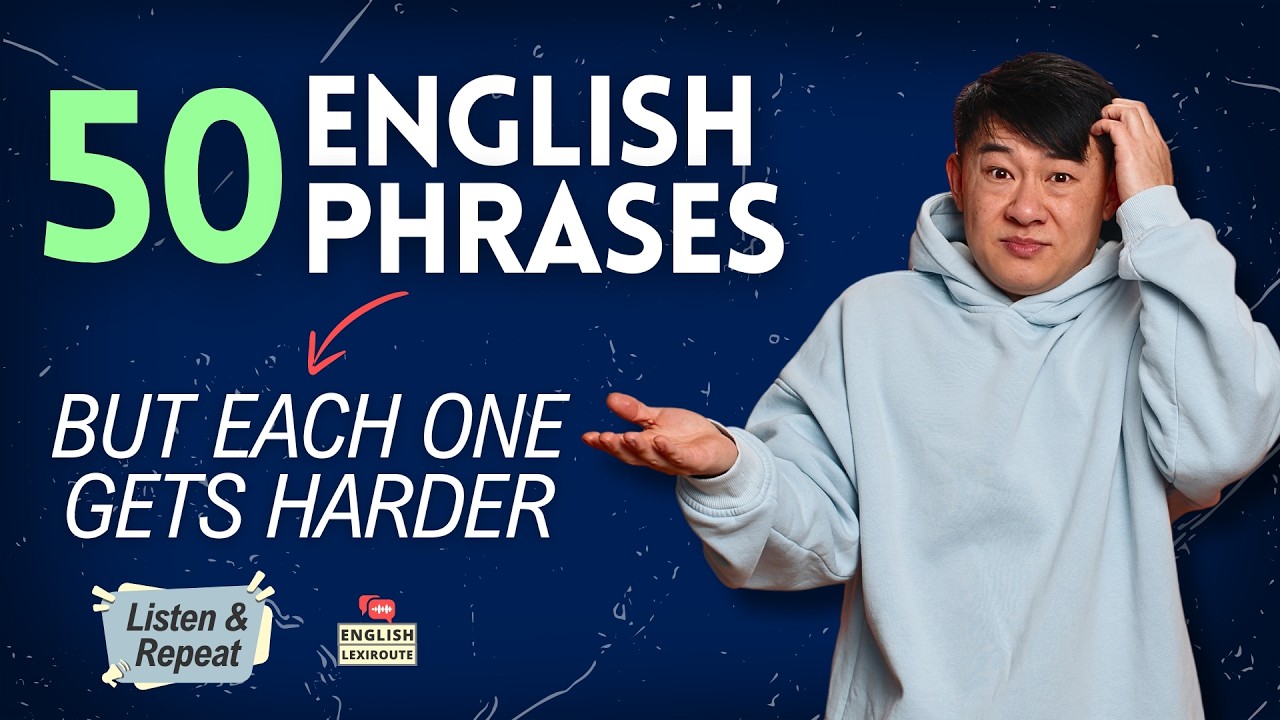 Can You Repeat These ENGLISH PHRASES? 50 Phrases But Each One GETS ...