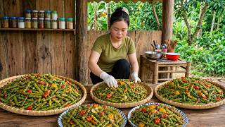 How to Preserve Fresh Green Beans – Simple Homemade Pickles from the Garden  - Trieu Mai Huong