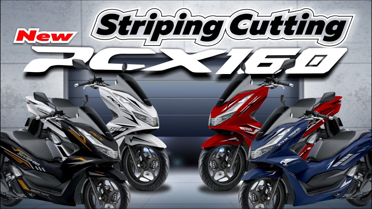 KUMPULAN STRIPING CUSTOM NEW PCX 160 ,, By: Gallery Decal Production ...