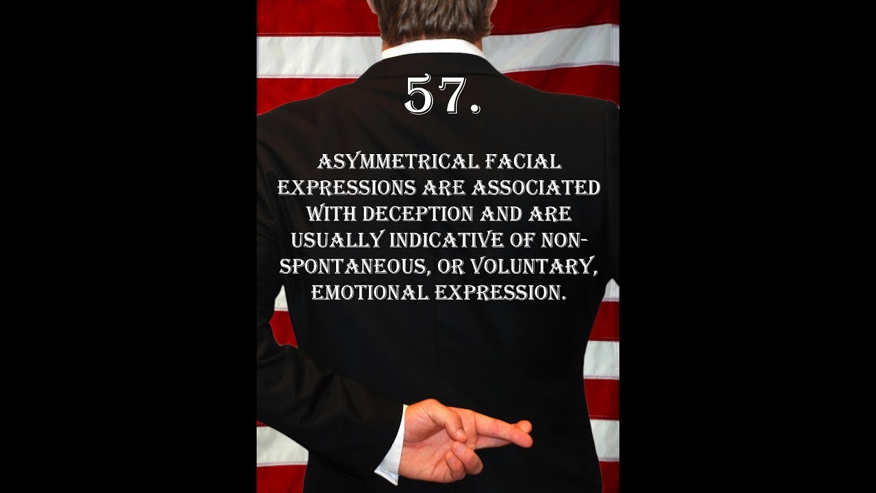 Deception Tip 57 - Asymmetrical Expressions - How To Read Body Language ...