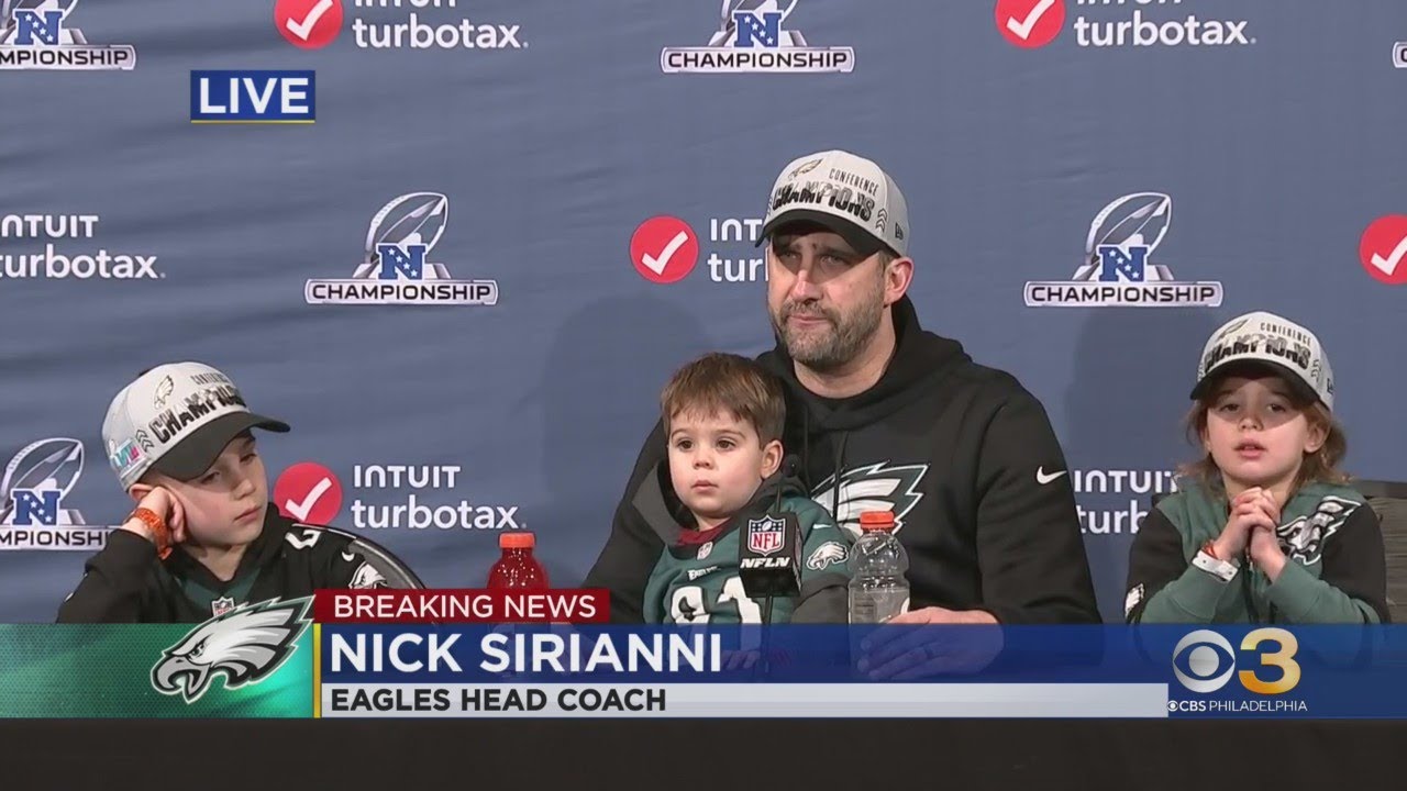 Eagles head coach Nick Sirianni talks Super Bowl berth - YouTube