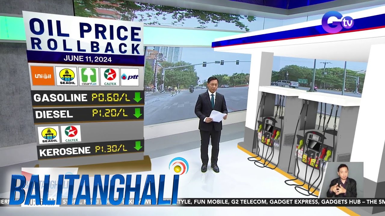 Oil price rollback June 11, 2024 | Balitanghali - YouTube