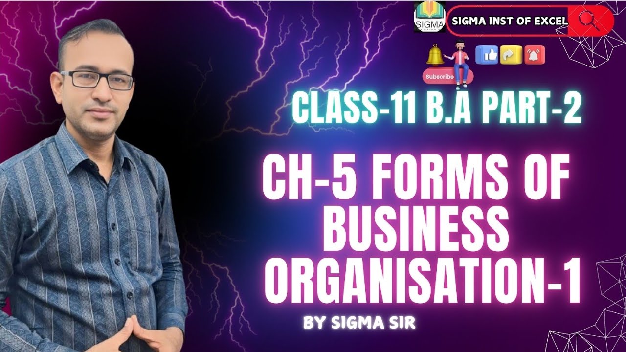 Ch-5 Forms of Business Org. Part-2 || Std-11 || Sigma || - YouTube