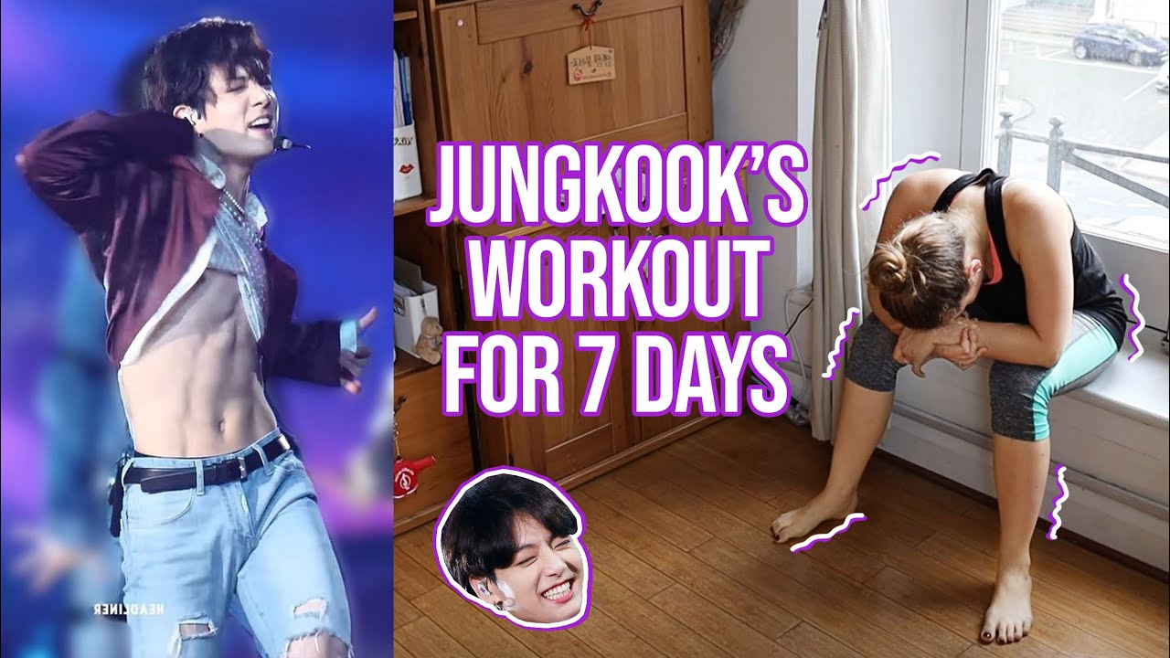 I followed Jungkook's workout for 7 DAYS | WEDDING TRANSFORMATION (KPOP ...