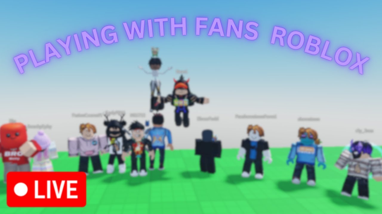 Playing Roblox with fans live now - YouTube