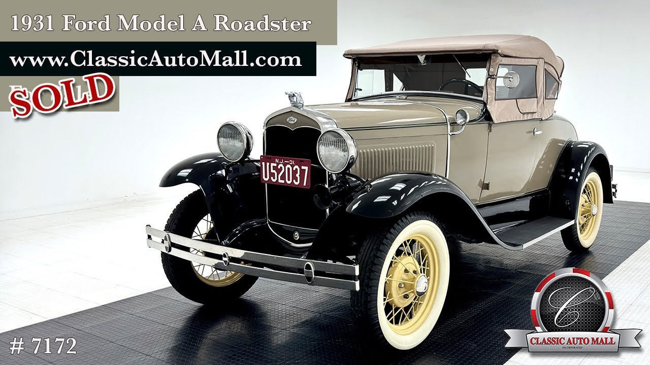 Great 1931 Ford Model A Roadster - Sold - Consignments at Classic Auto ...