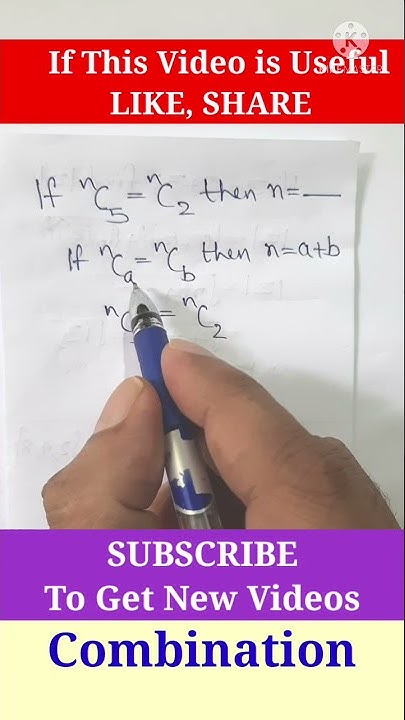 (12)Combinations / Permutations and Combinations/ Class 11 Mathematics Problem - YouTube