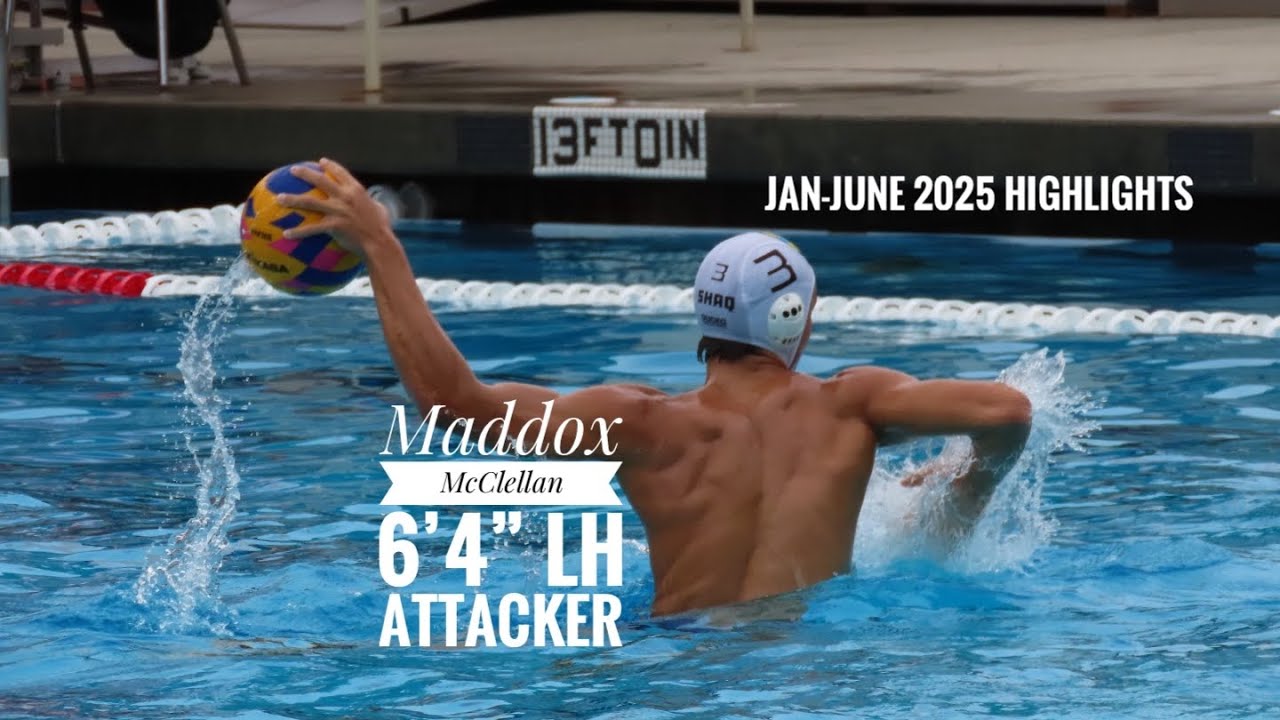 Maddox McClellan Jan - June 2025 Water Polo Highlights - YouTube