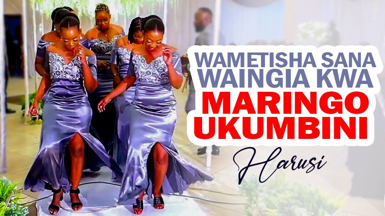 Waingia kwa Maringo Ukumbini | wapamba HARUSI - YouTube