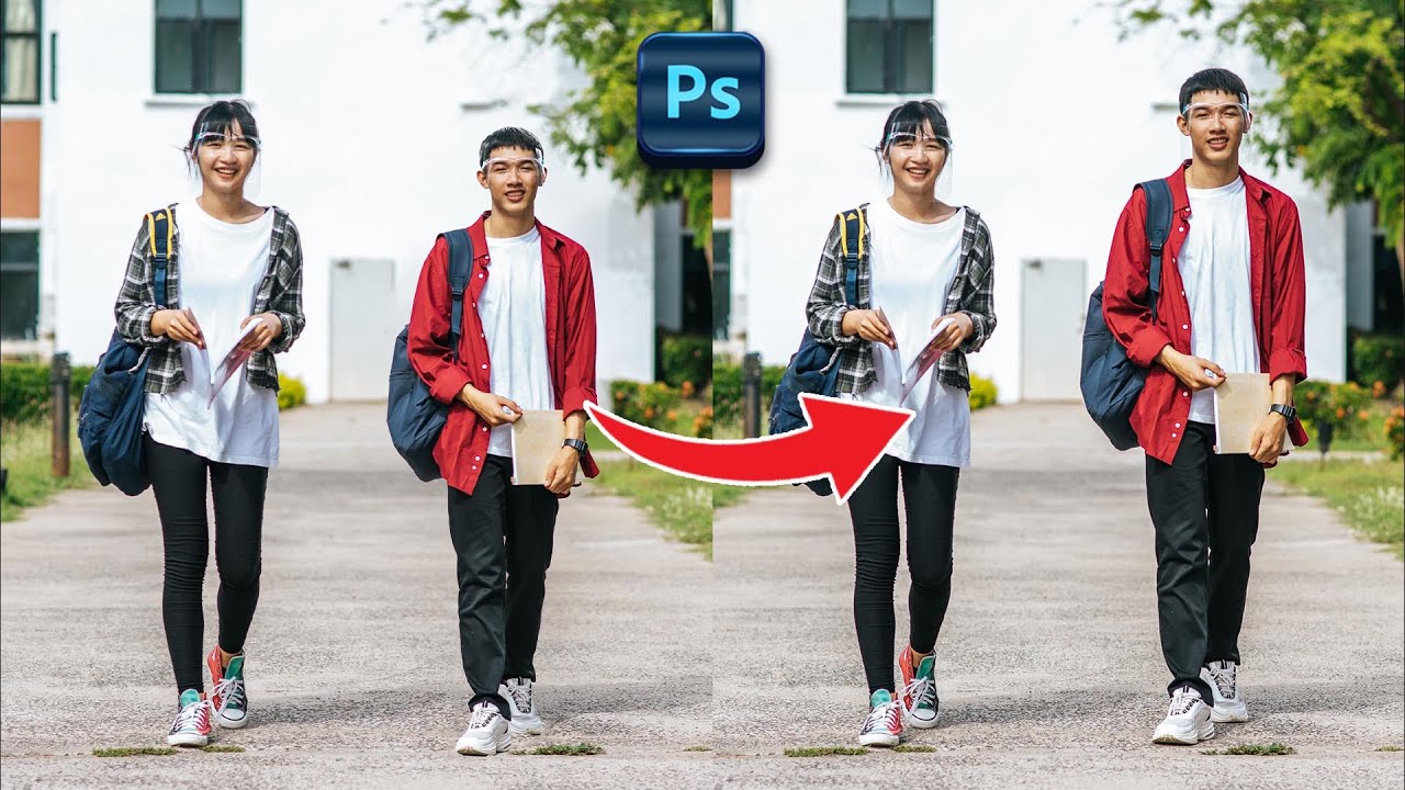 Easy way to adjust height in Adobe photoshop - YouTube