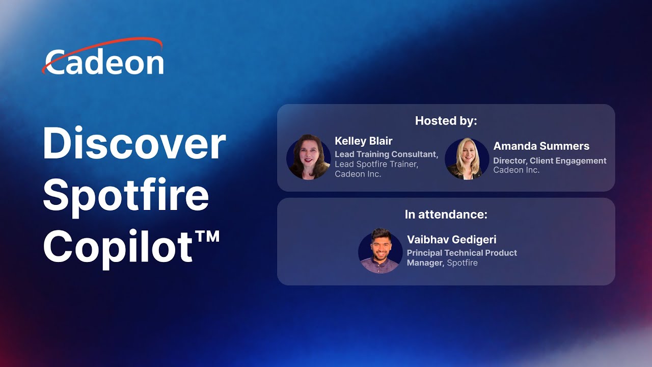 Spotfire Copilot Webinar | How to Implement, Train, and Unlock AI ...