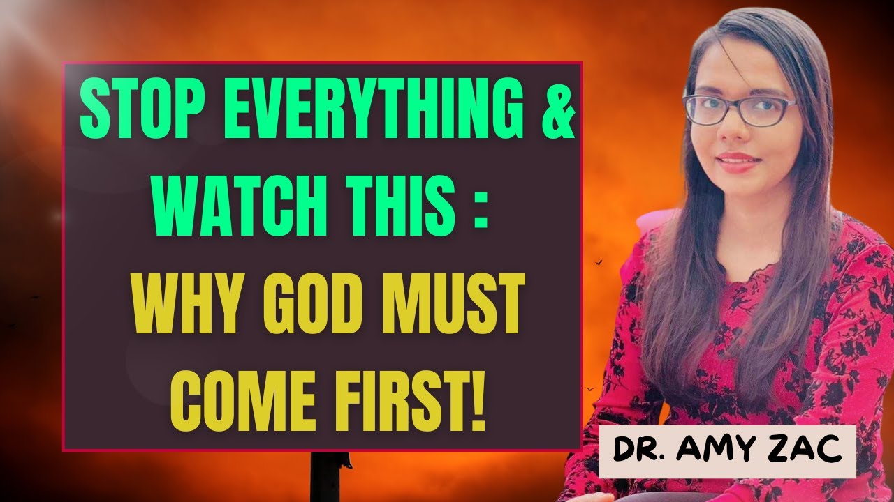 Prioritize God: See the Difference | Dr.Amy Zac | Christian Media - YouTube