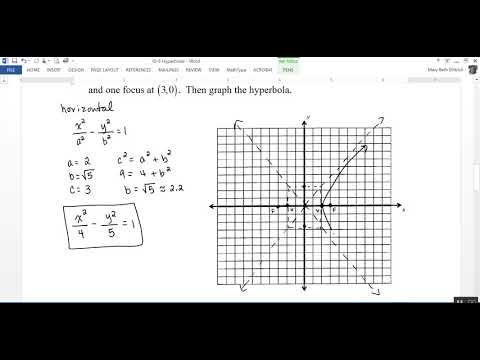 10-5 Hyperbolas