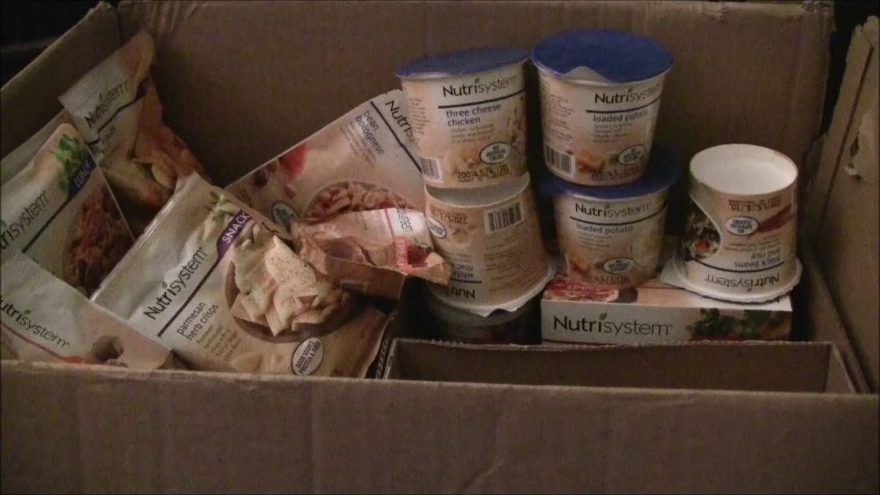 Nutrisystem Packaged Food Unboxing May'16 - YouTube