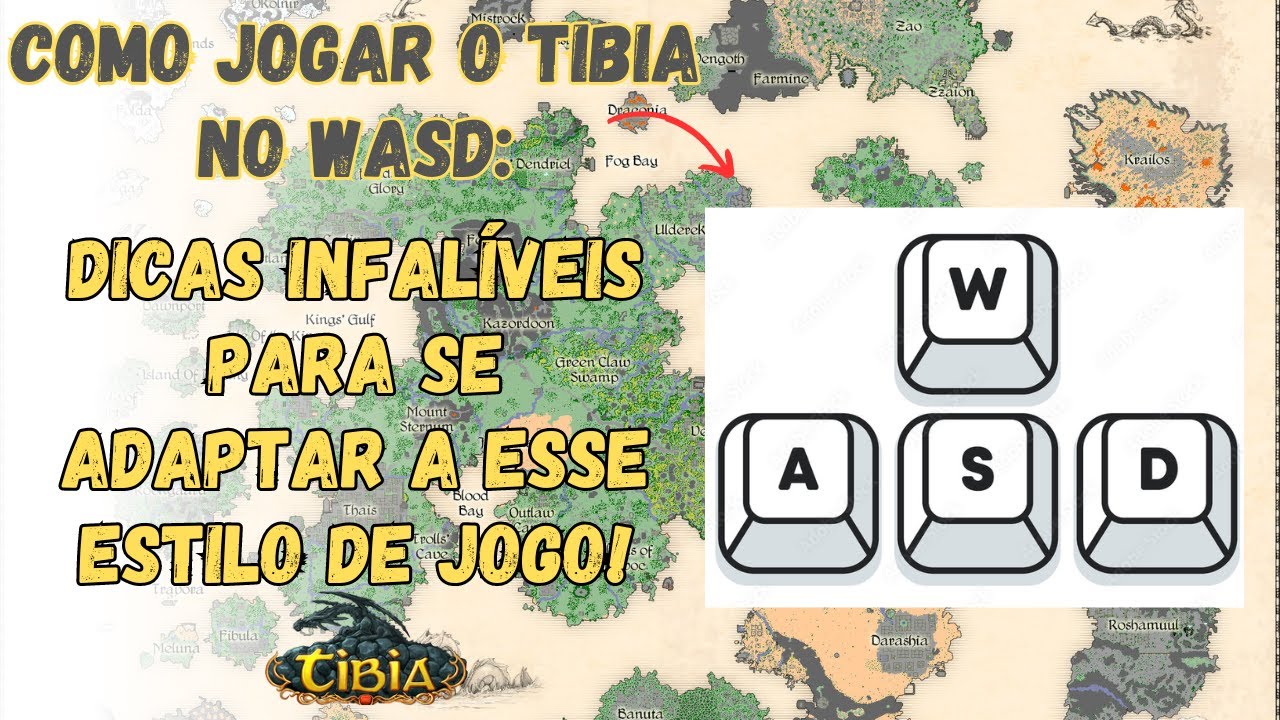 COMO JOGAR TIBIA NO WASD - YouTube