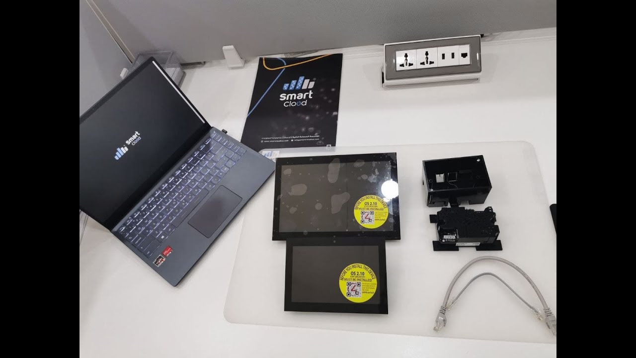 Control4 touch screen Installation - YouTube