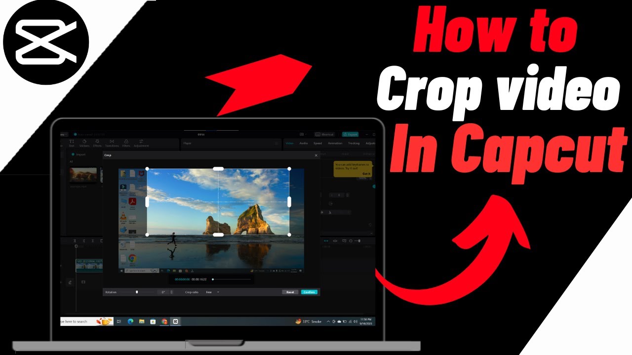 How to Crop Video in Capcut PC/Laptop/Computer - Quick & Easy - YouTube