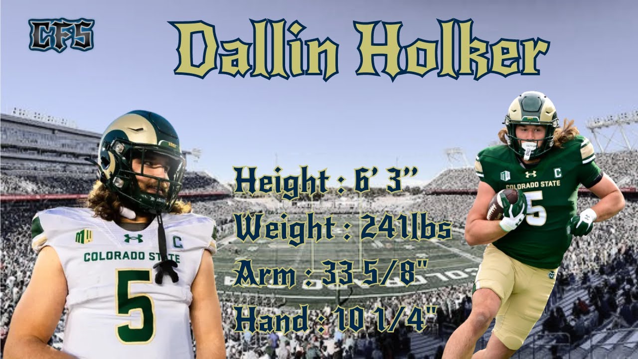 Dallin Holker: Tight End Highlights | Colorado State Rams' Red Zone ...