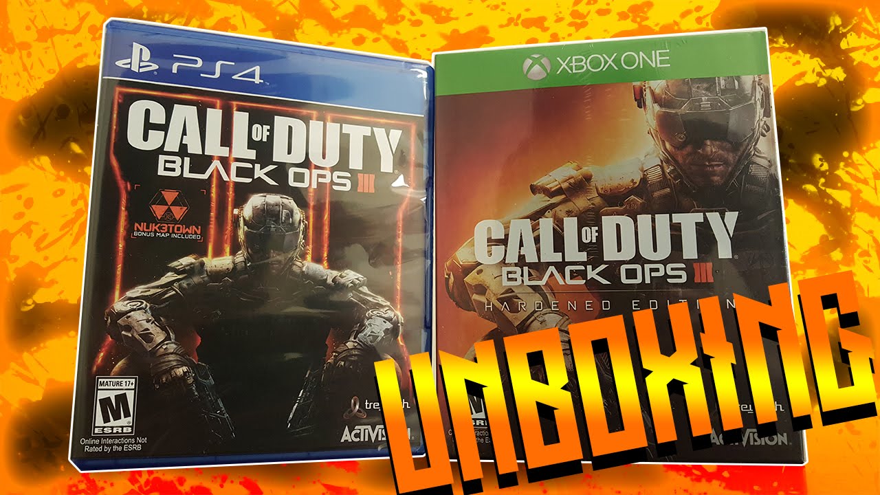 Call Of Duty Black Ops 3 Unboxing PS4 Xbox One Hardened Edition - YouTube